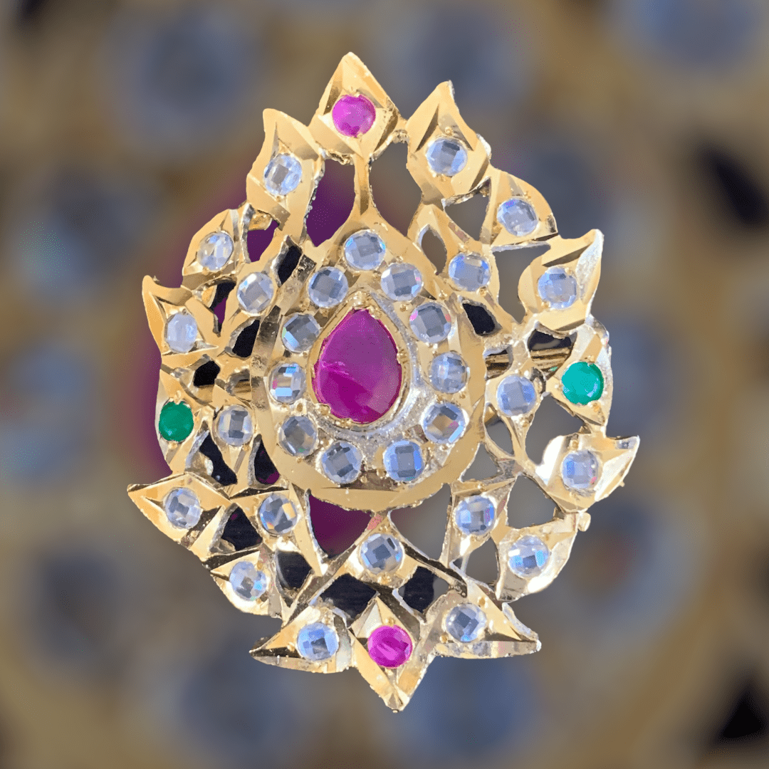 DJR65 Naaz Hyderabadi statement ring ( READY TO SHIP) – Deccan Jewelry
