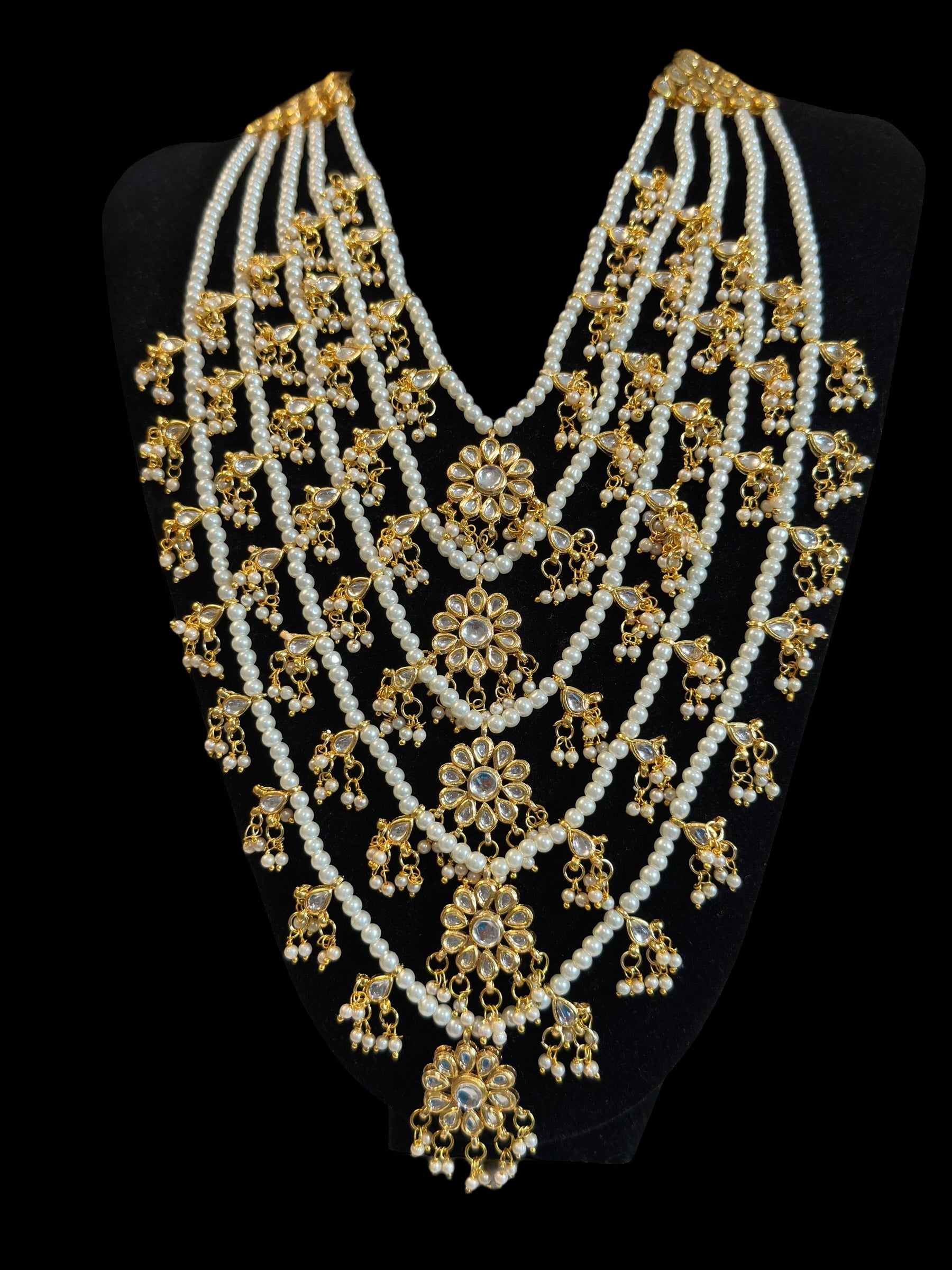 SAT110 ANSA 5 layer satlada in kundan and pearls ( READY TO SHIP ...