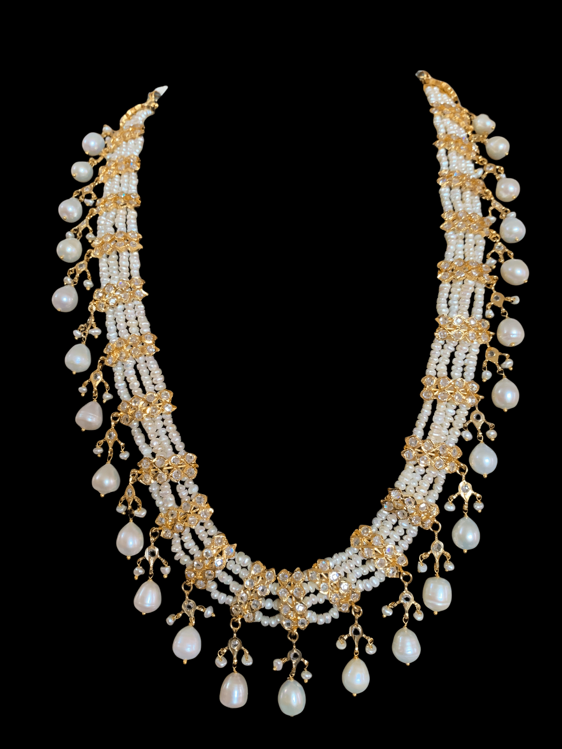 LN153 Esra multipendant necklace- fresh water pearls ( SHIPS IN 4 WEEK ...