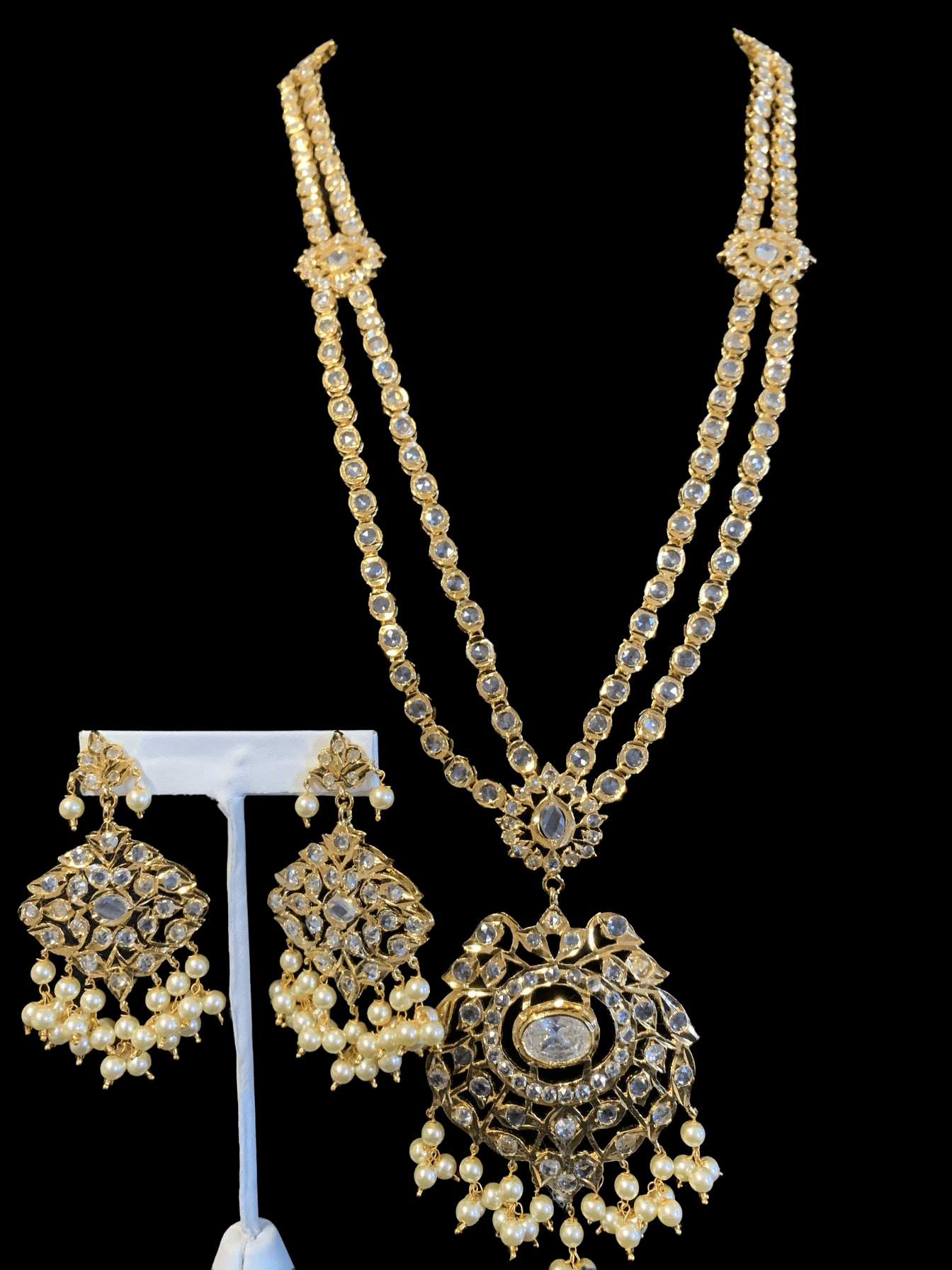 LN110 Reja polki rani haar haar ( SHIPS IN 4 WEEKS ) – Deccan Jewelry