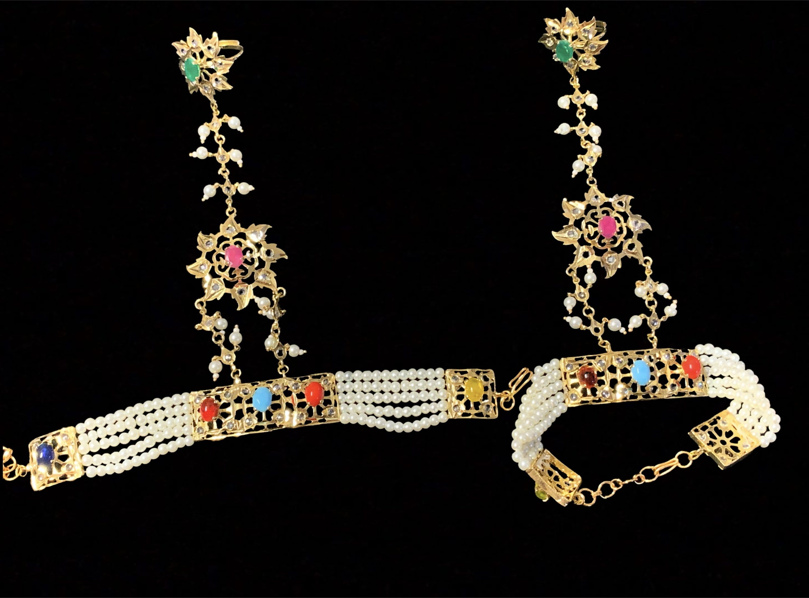 HP4 Nihala Hyderabadi haath Phool in navratan ( READY TO SHIP ...