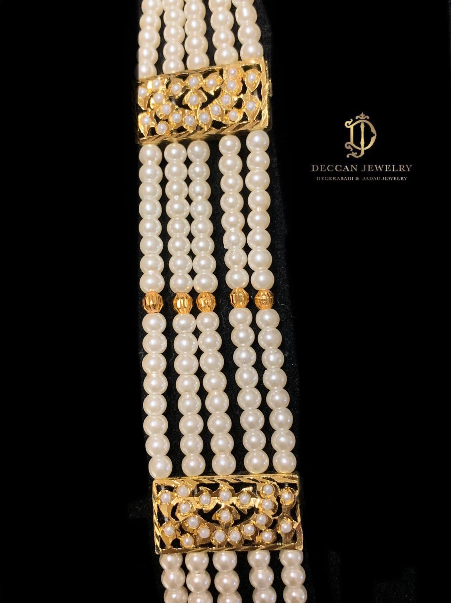 Simran rani haar in pearls ( SHIPS IN 4 WEEKS ) – Deccan Jewelry
